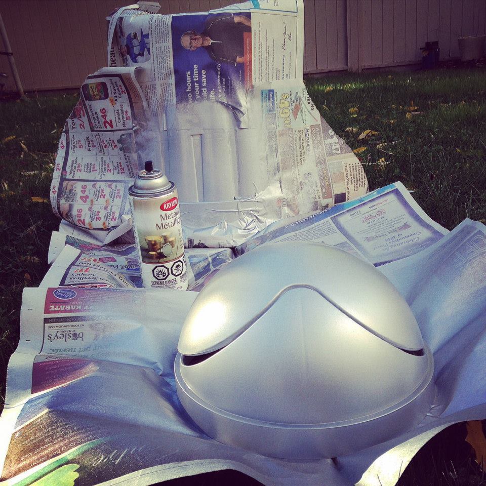 DIY R2D2 Halloween costume for less than $25 - My Family Stuff