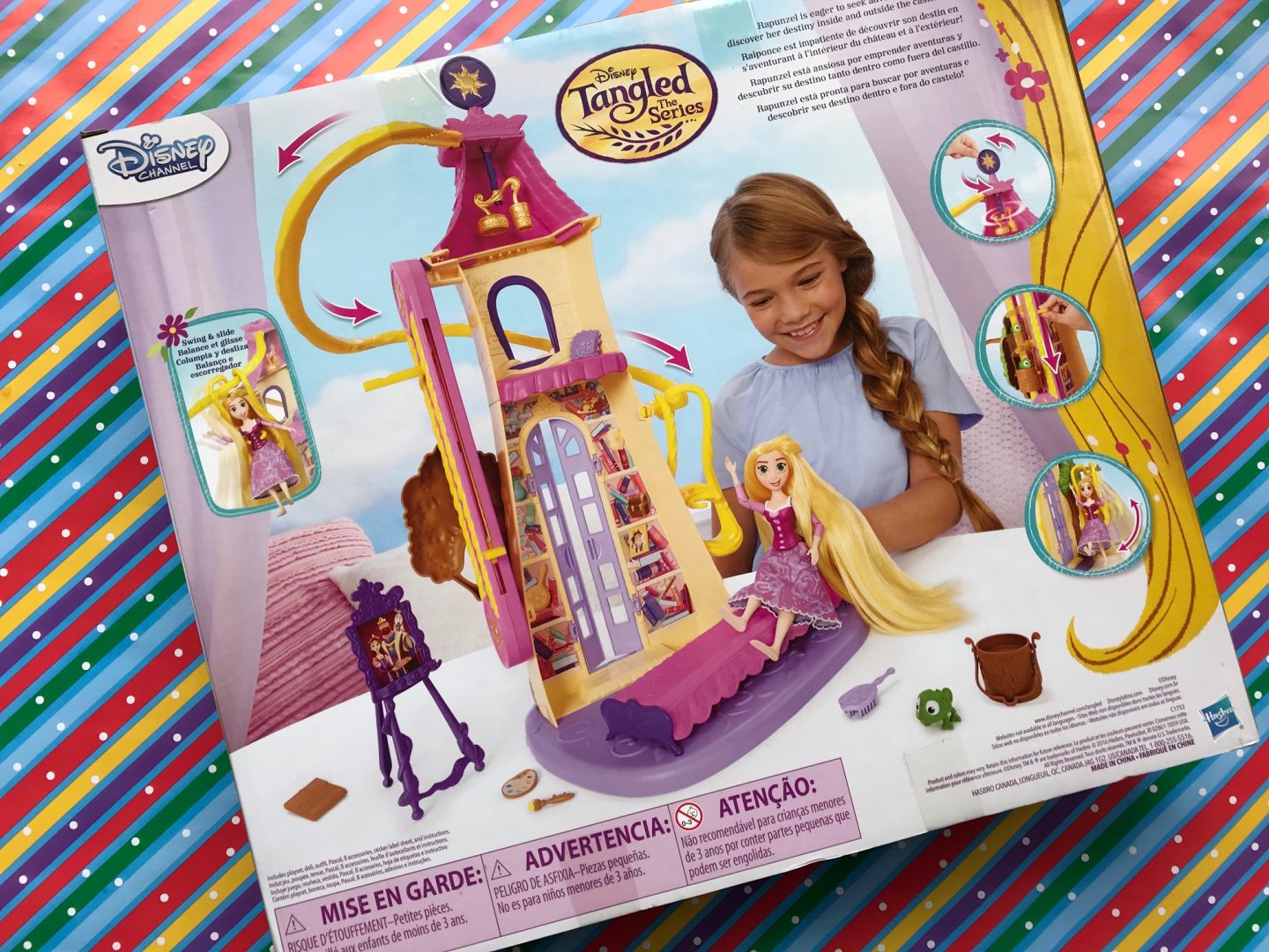 Swing Into adventure with Disney Tangled Swinging Locks Castle # ...